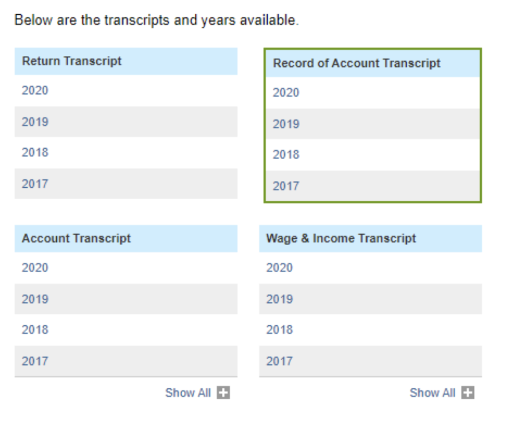 Creating an IRS Account